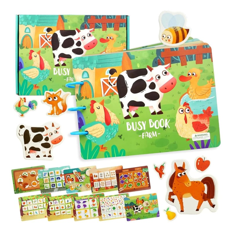 GENERICO Libro Sensorial Didáctico con Velcro para Aprender Jugando ...