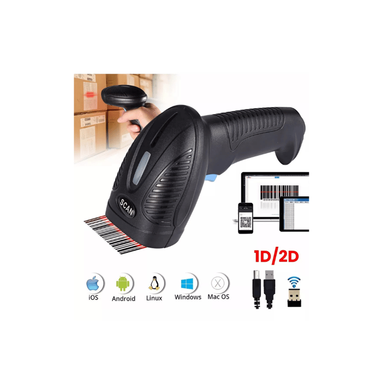 Lector De Código De Barras 1d2d Lector Qr Inalámbrico 24g | Sodimac ...