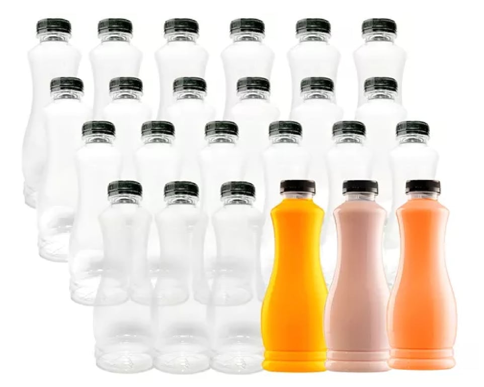 Set 12 Botellas Plasticas Transparentes Botella C/tapa 800ml | Sodimac ...