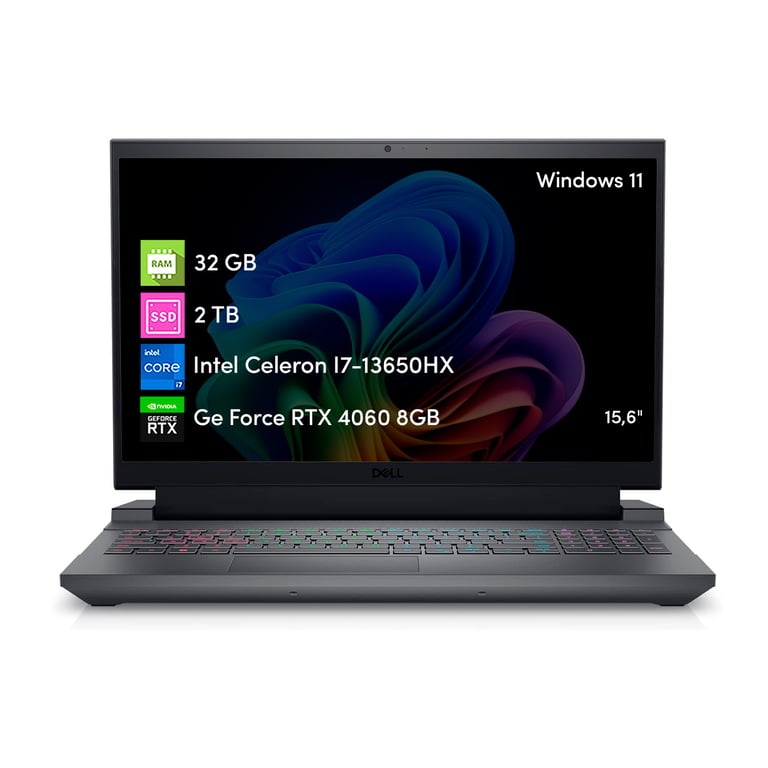 DELL Notebook Gamer Dell G15 i7 32GB 2TB SSD RTX4060 15.6 FHD ...