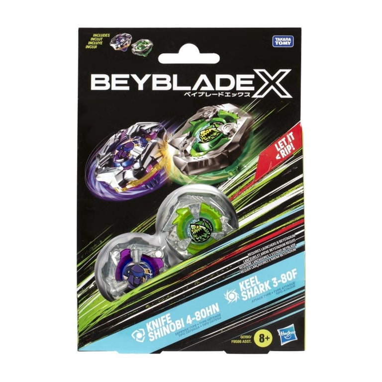 BEYBLADE Beyblade X Duo Knife Shinobi y Keel Shark | falabella.com