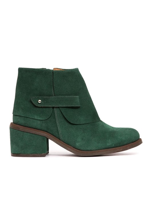 GIANI DAFIRENZE Botin Mujer De Cuero Nadia Verde C3 | falabella.com