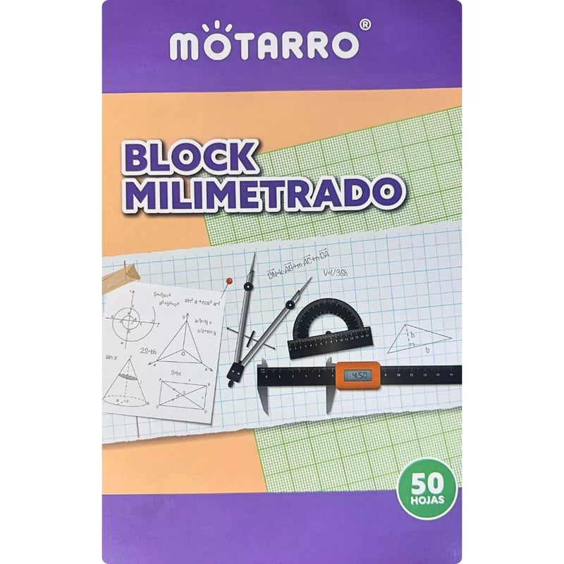 MOTARRO Block Milimetrado Oficio X 50 Hojas | falabella.com
