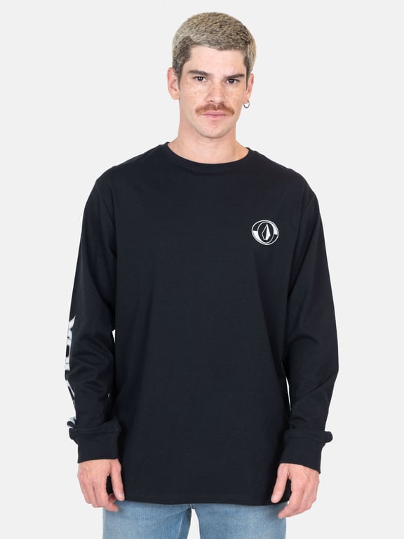 VOLCOM Polera ML Freeborne Negro Hombre Volcom - Negro | falabella.com