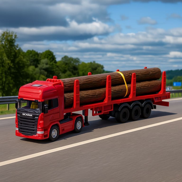 Camión Escala 1:64 Scania Logging Trailer Burdeo | Sodimac - Falabella