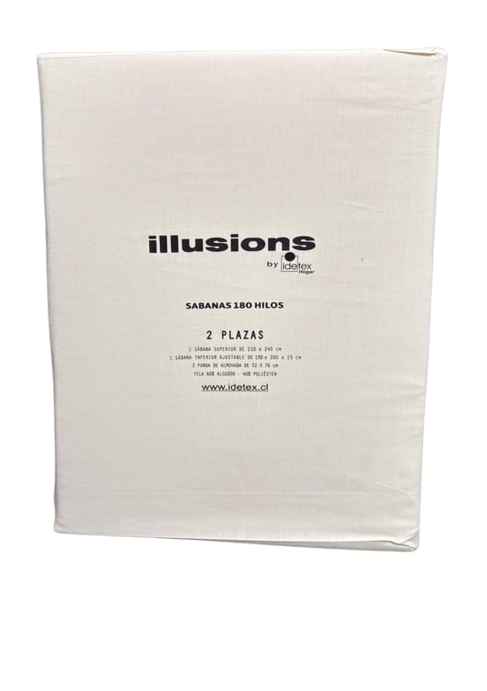 ILLUSIONS Sabanas 2 Plaza De 180 Hilos Marca Illusions Ivory ...