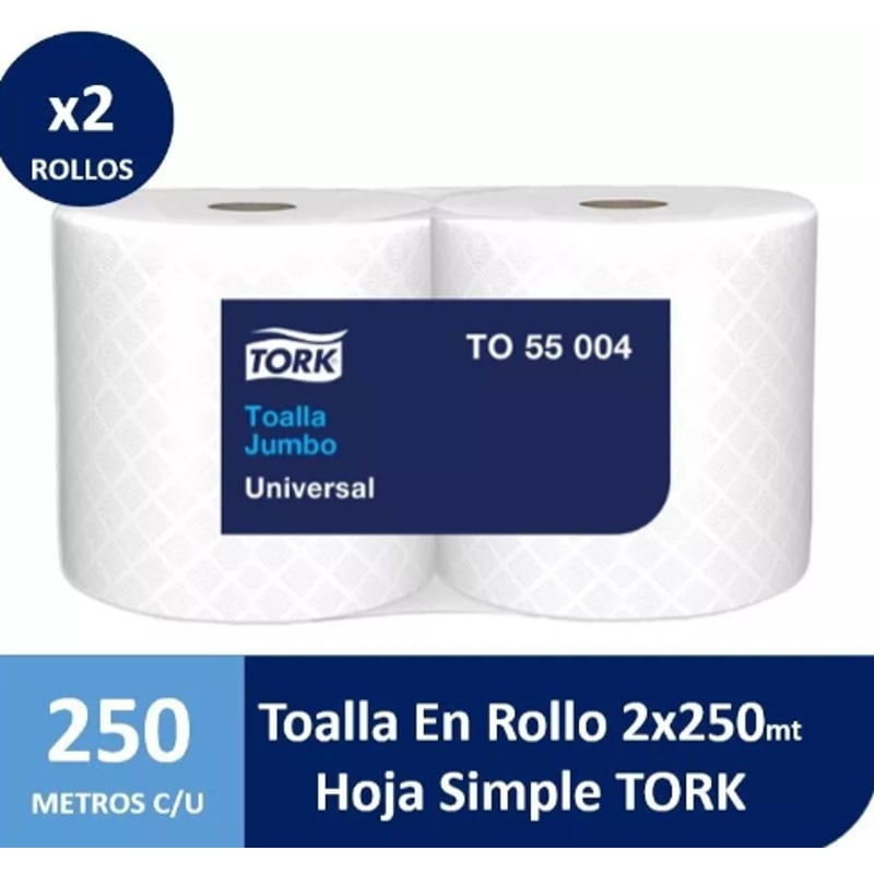 Toalla De Papel 2 Rollos × 250 Metros Tork | Sodimac - Falabella