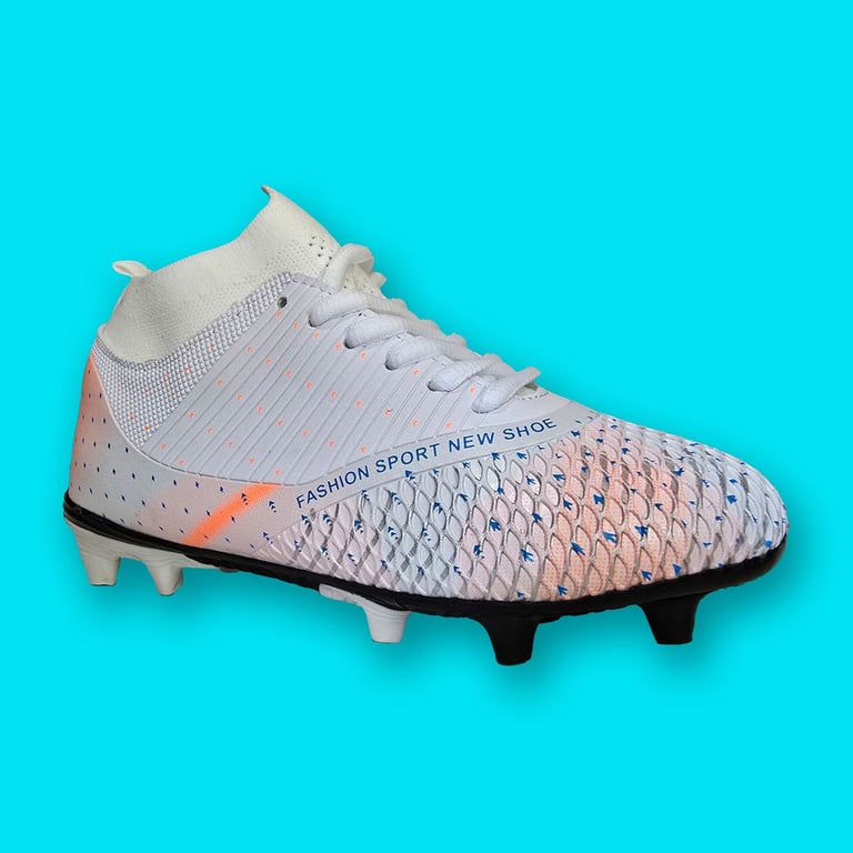 PAND G Botas De Futbol Con Taco Alto Rendimiento 35 al 40 Blanco - 7711 ...
