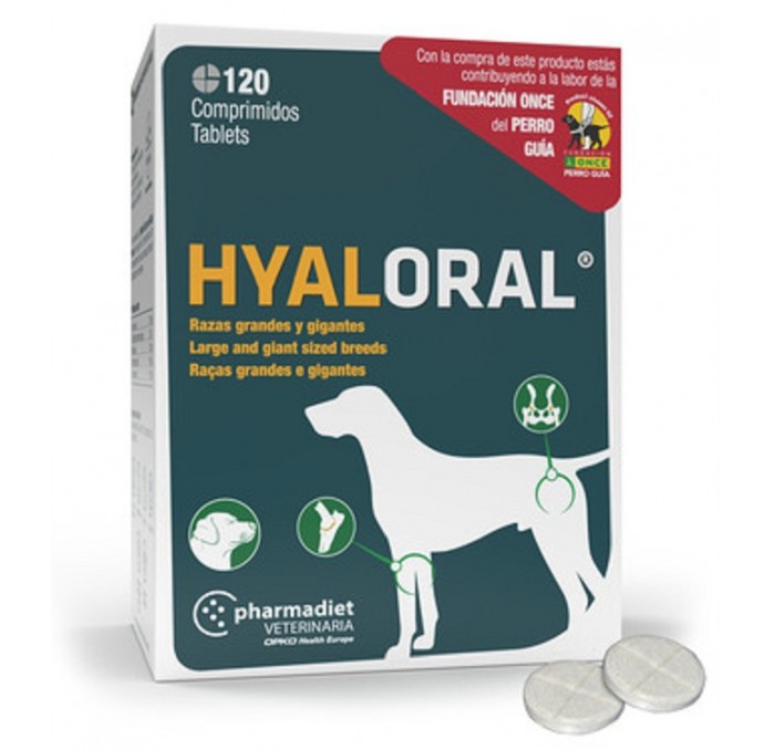 PHARMADIET Hyaloral Razas Gigantes y Grandes 120 comprimidos ...