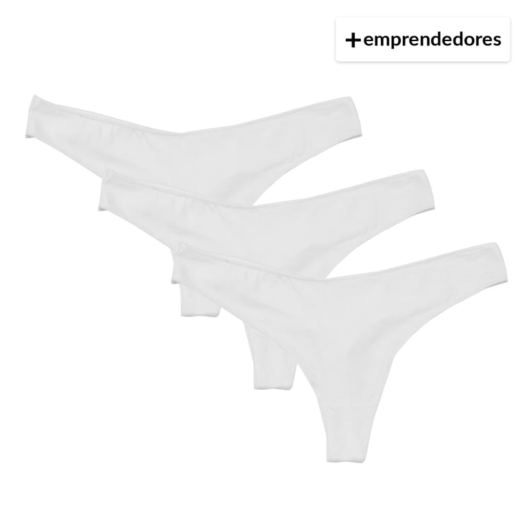 LATINA Pack 3 Colaless Algodón Blanco | falabella.com