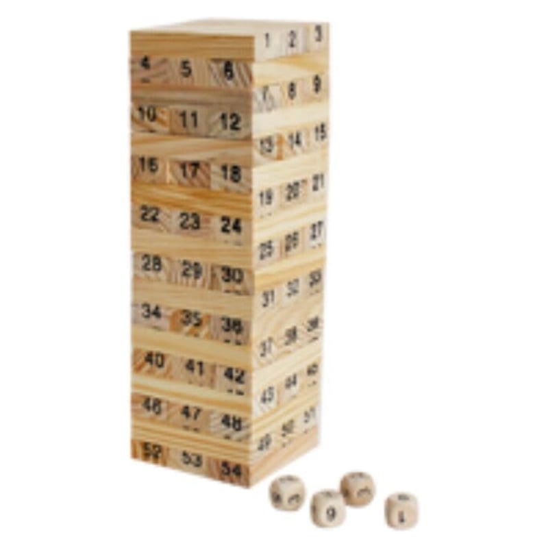 JENGA DE NUMEROS 54 PIEZAS | falabella.com