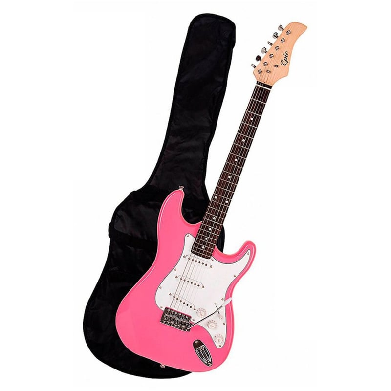 EPIC Guitarra Electrica Epic Rosa Con Funda | falabella.com
