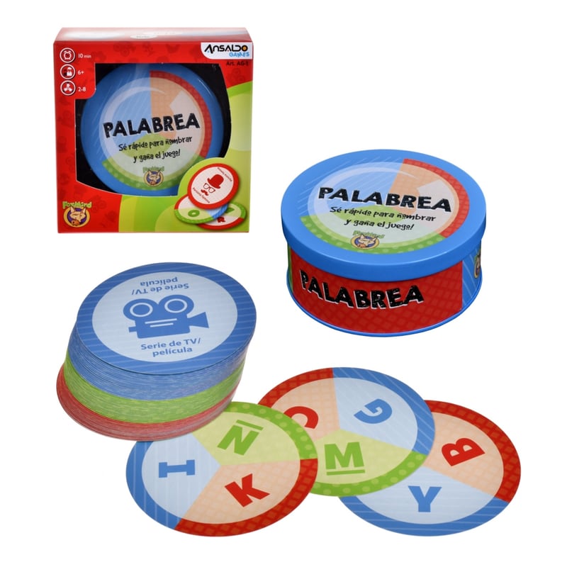 ANSALDO GAMES Juego de Cartas Palabrea Ansaldo Games | falabella.com