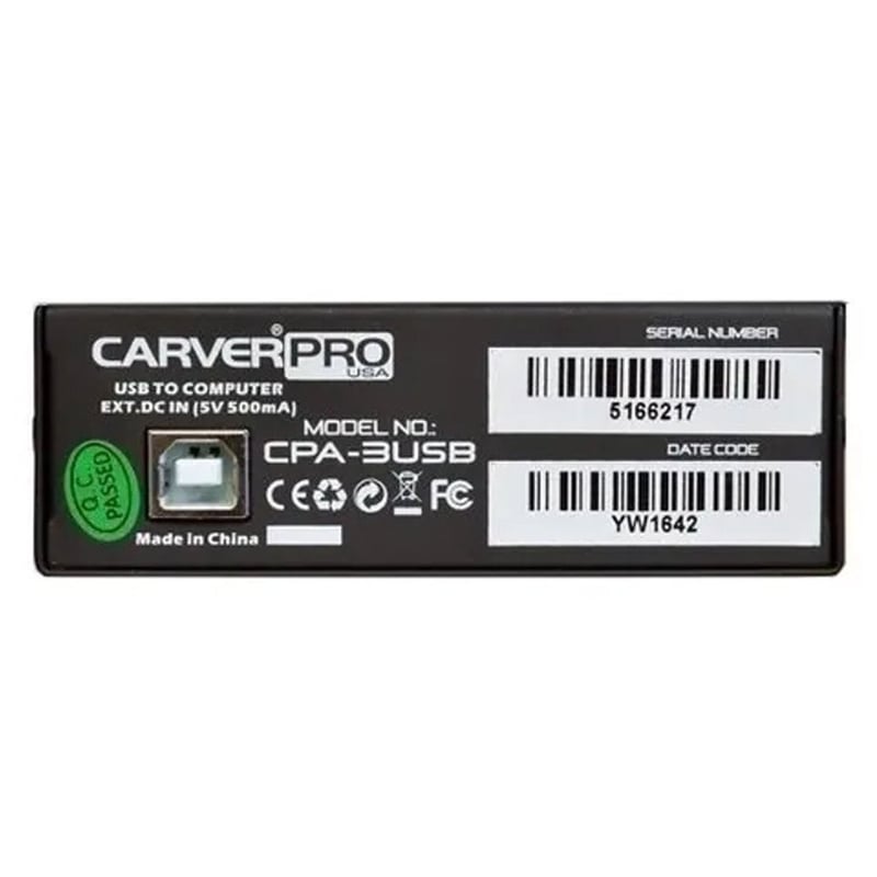 CARVERPRO Consola Mixer 3 Canales USB Carver Pro 3-USB | falabella.com