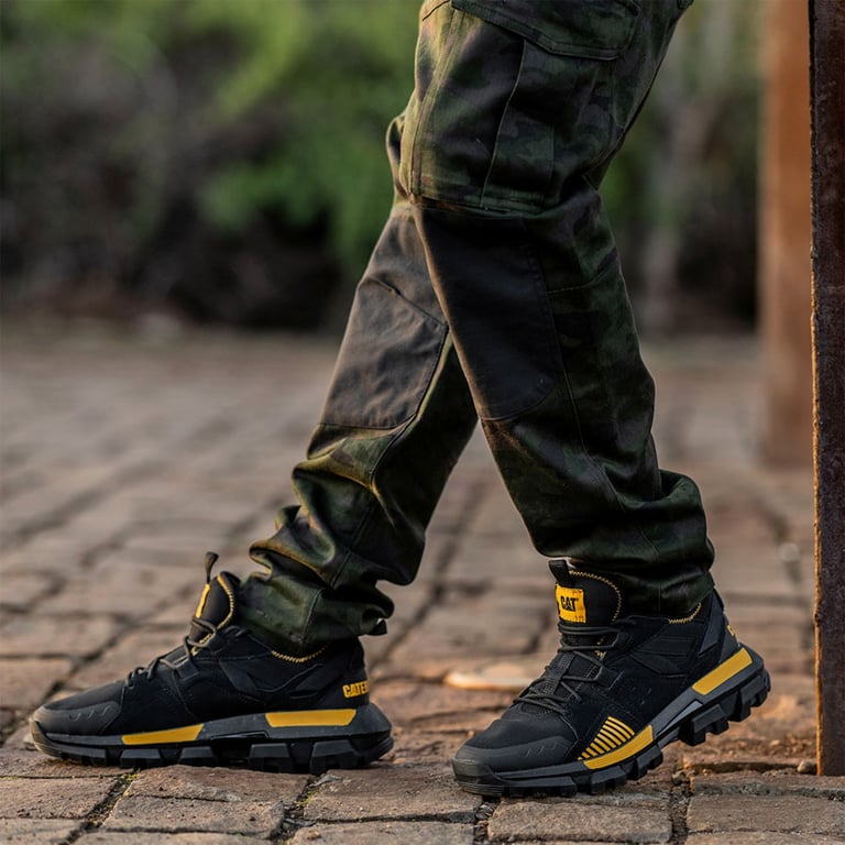 CAT Raider Zapatilla Urbana Hombre Cuero Negro Cat | falabella.com