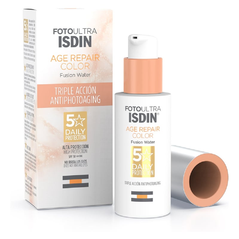 ISDIN Protector Solar Facial Fotoultra Age Repair Color FPS 50 50 ml ...