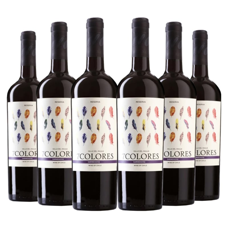 7 COLORES 6 Vinos 7 Colores Reserva Carmenere | falabella.com