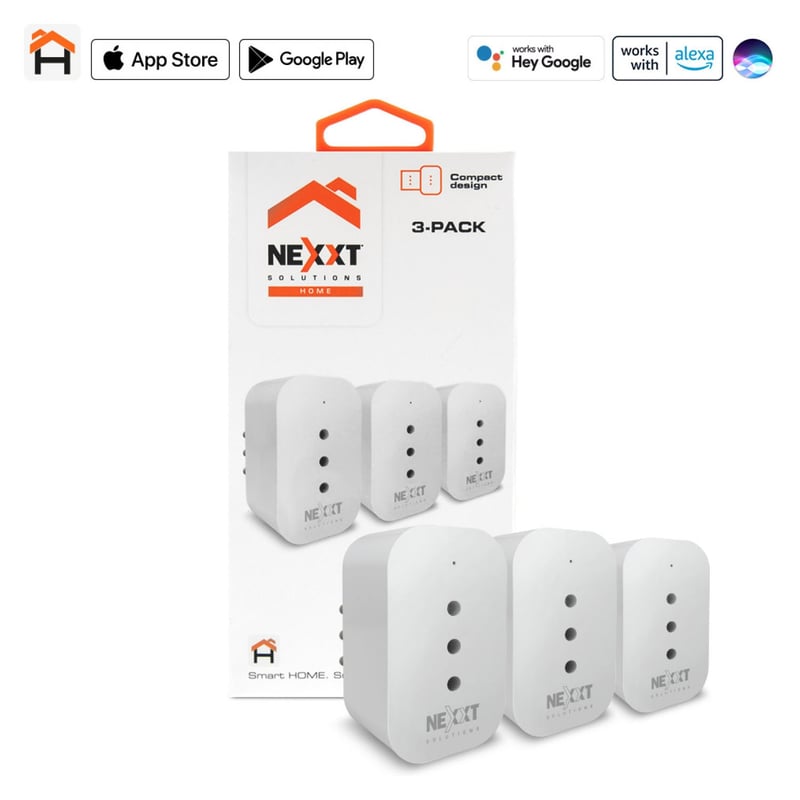NEXXT SOLUTIONS Enchufe Inteligente 3 Unidades Nexxt Solutions ...