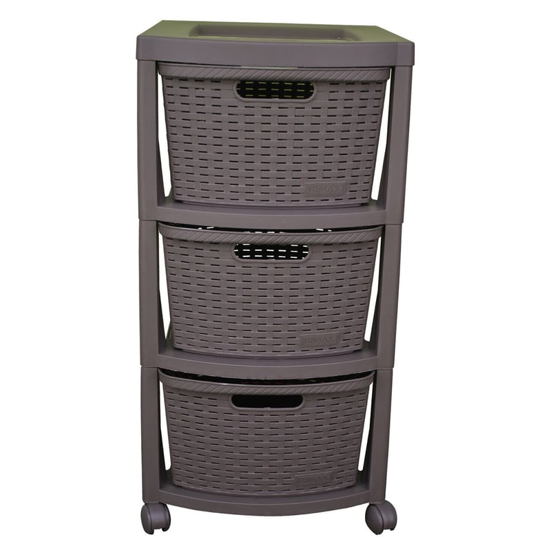 RIMAX Cajonero Rattan 3 Cajones Rimax Moca | falabella.com