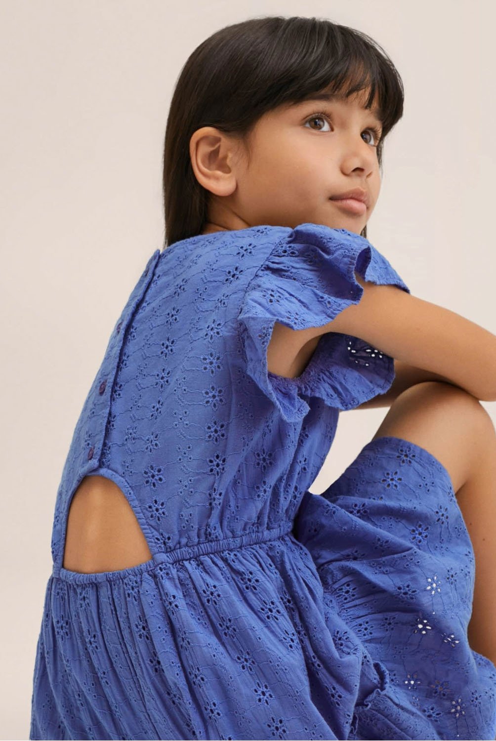 MANGO KIDS Mango Kids Vestido Bordado Volantes Niña | falabella.com