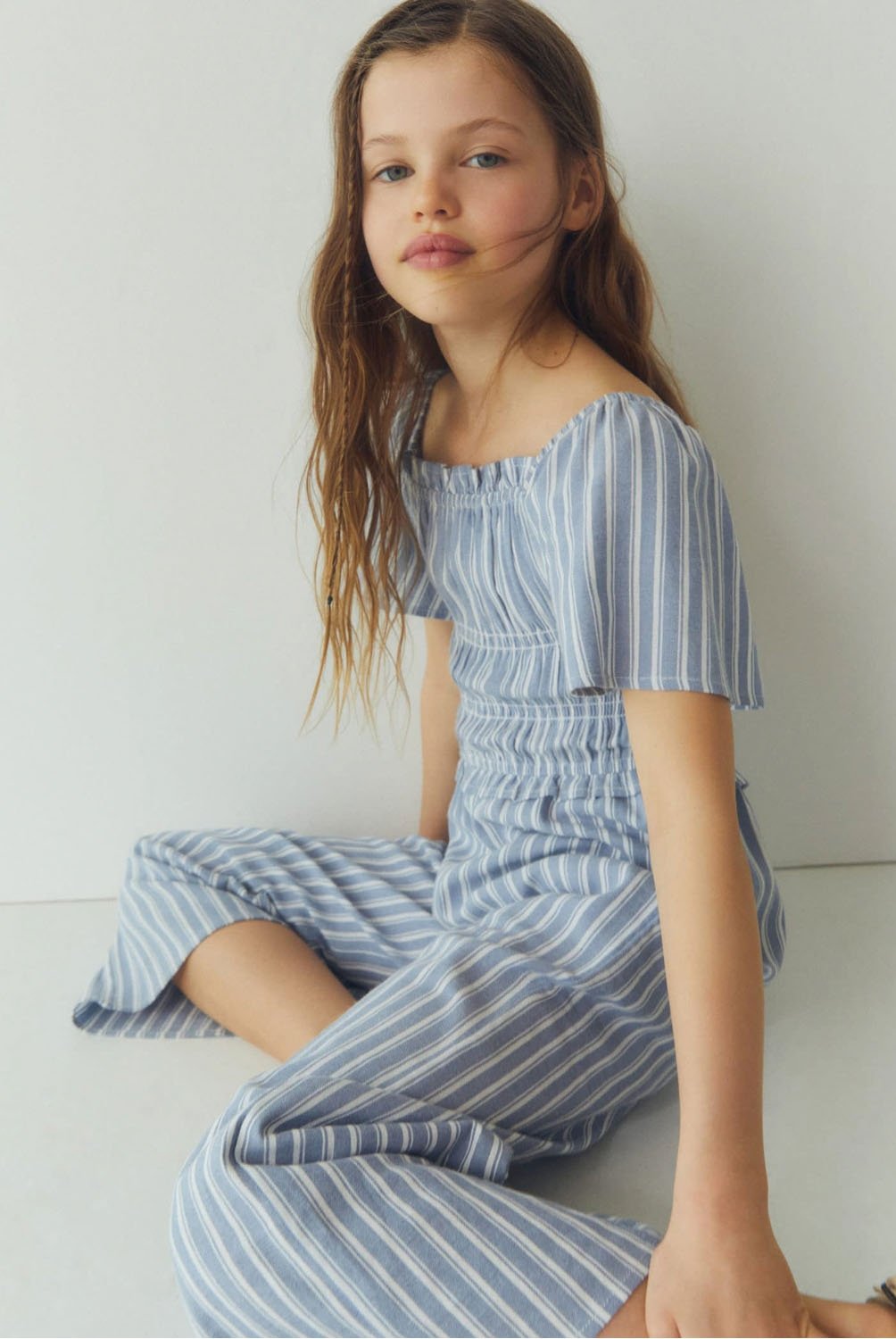 MANGO KIDS Enterito Largo Rayas Pals Niña Mango Kids | falabella.com