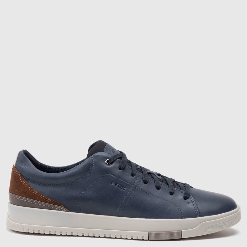 GEOX Geox Zapatilla Urbana Hombre Cuero Azúl | falabella.com