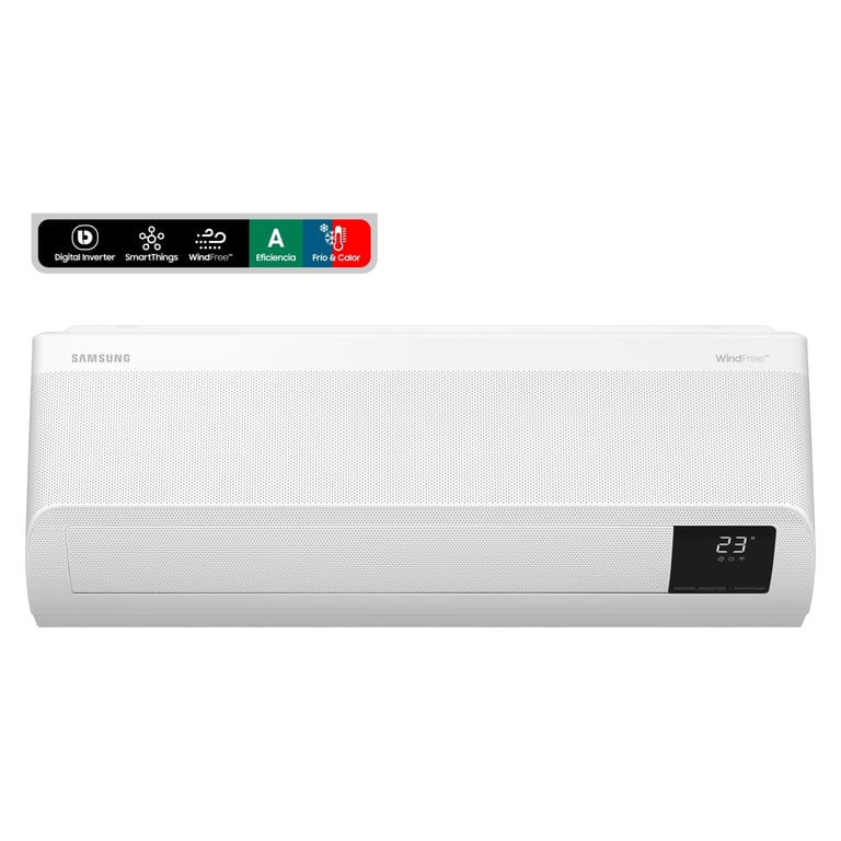 SAMSUNG Aire Acondicionado Split Frio-Calor Wind-Free Inverter AR12BSEAMWK/ZS 12.000 BTU Wifi ...