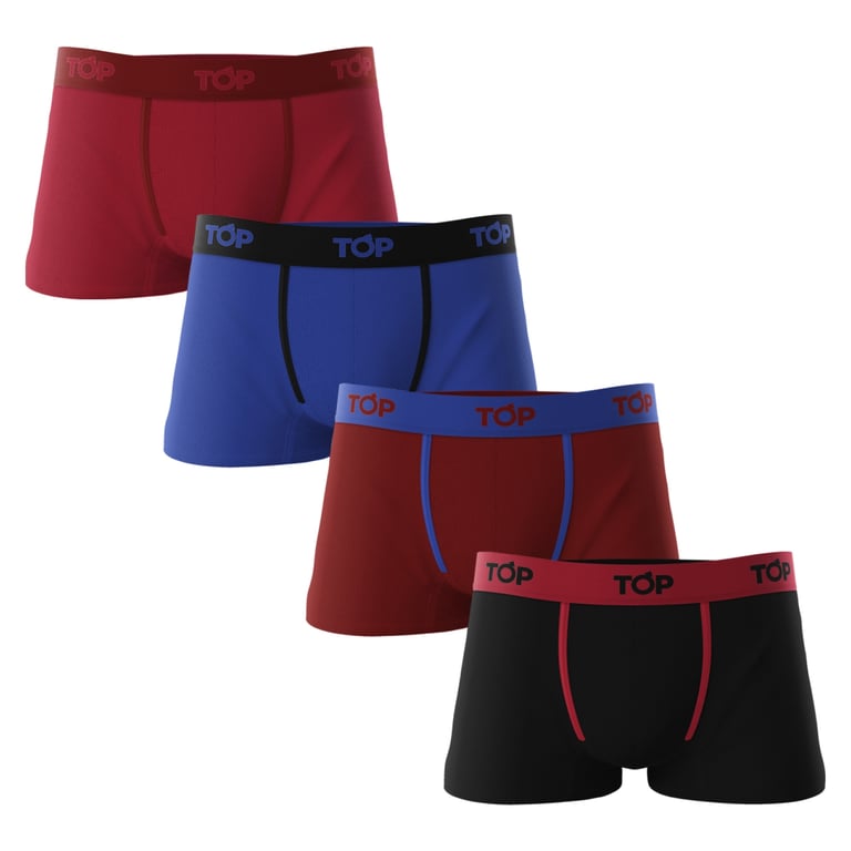 TOP Pack De 4 Boxer Algodón Hombre Top | falabella.com