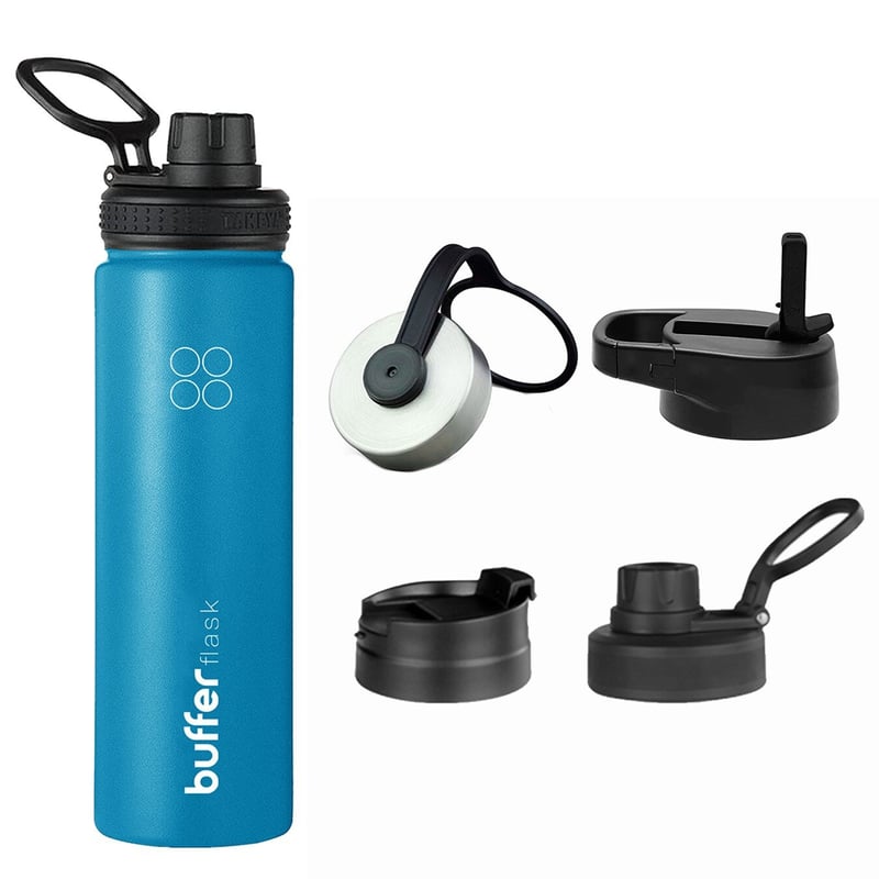 BUFFER FLASK Botella De Agua Buffer Termica Inoxidable 4 Tapas ...