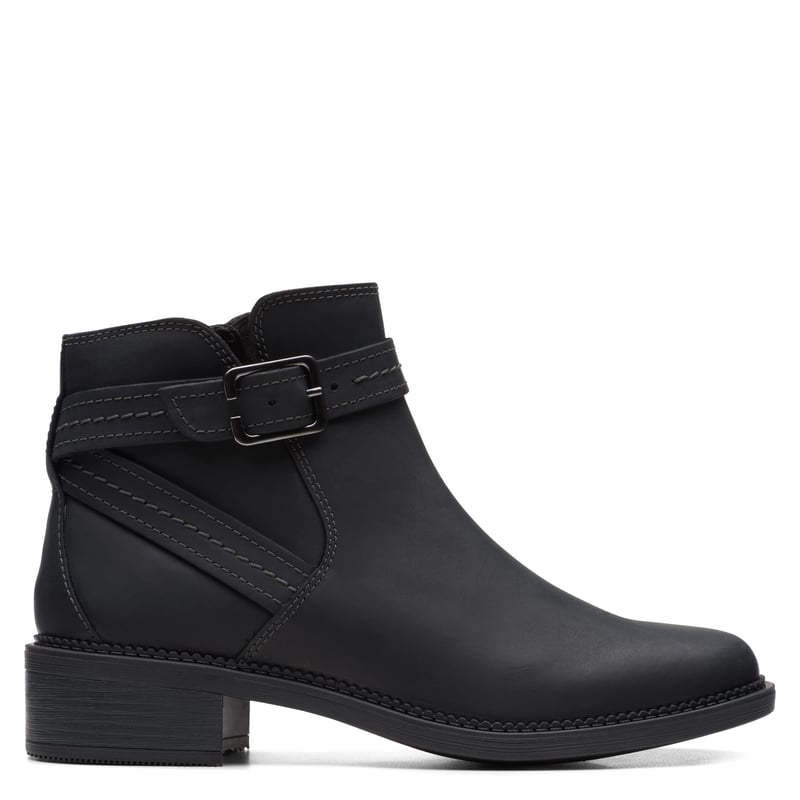 CLARKS Botín Mujer Cuero Negro Clarks | falabella.com