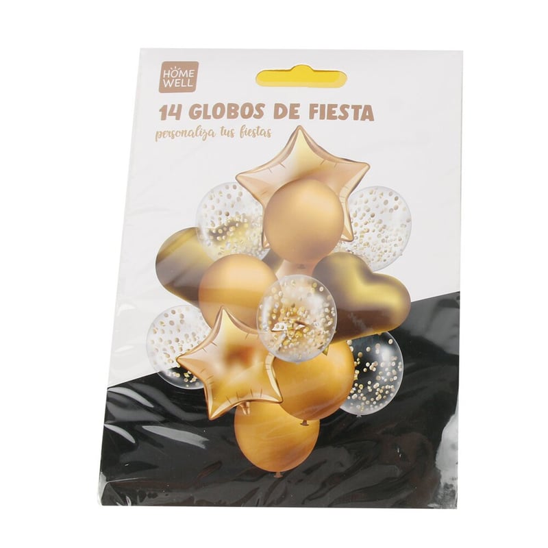 HOMEWELL Globos de Fiesta Dorados 14pcs | falabella.com