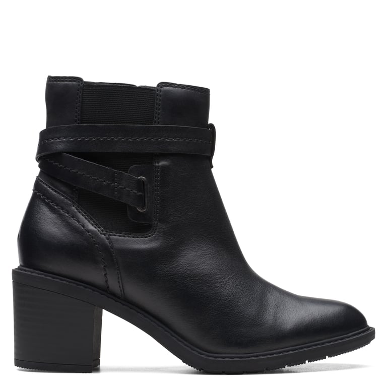 CLARKS Botín Mujer Cuero Negro Clarks | falabella.com