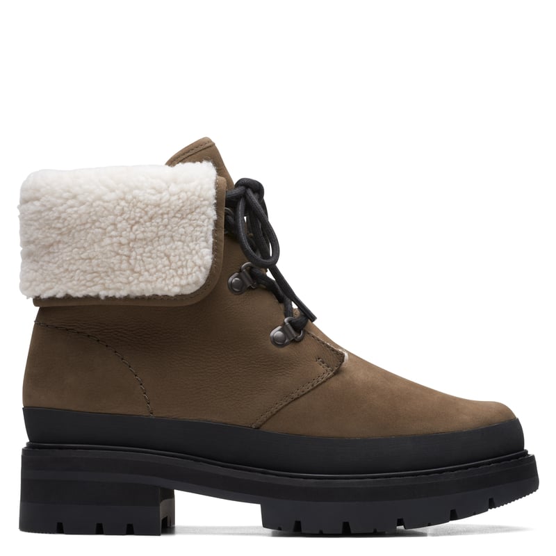 CLARKS Botín Mujer Cuero Olivo Clarks | falabella.com