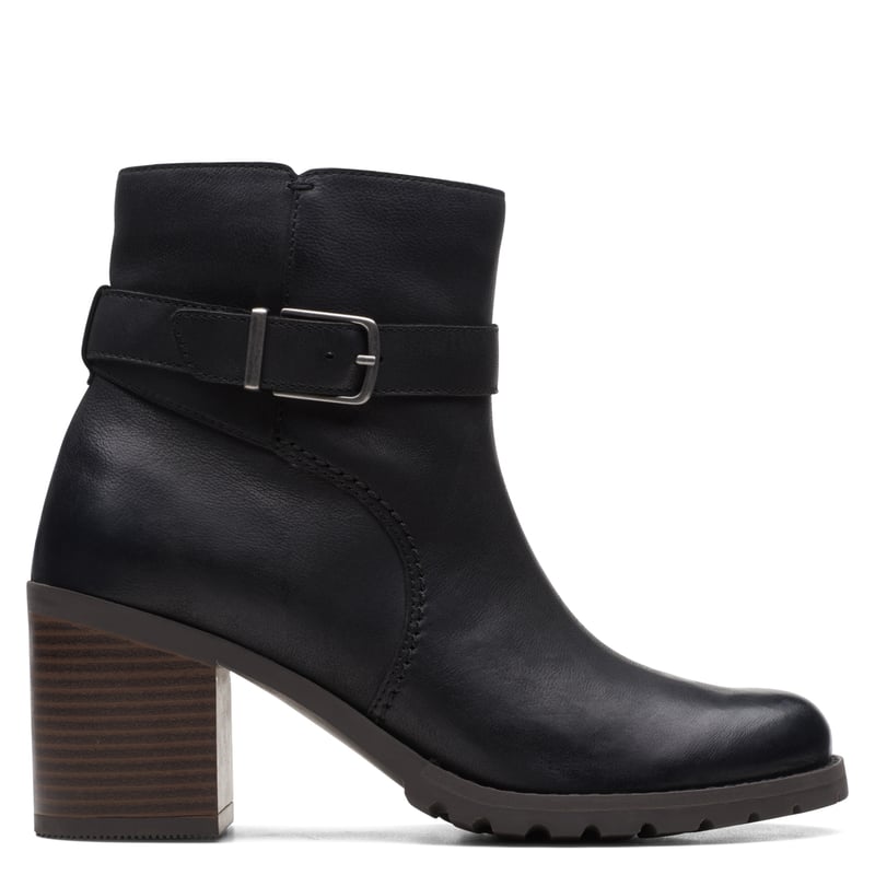 CLARKS Botín Mujer Cuero Negro Clarks | falabella.com