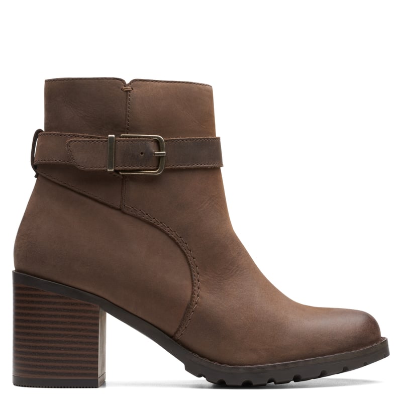 CLARKS Botín Mujer Cuero Café Clarks | falabella.com