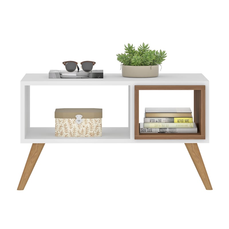 JDO & DESIGN Mesa Centro Retro Blanco/Café | falabella.com