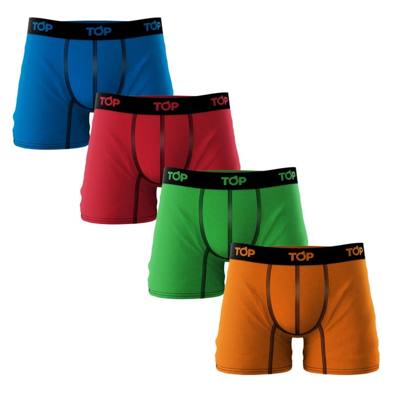 TOP Pack de 4 Boxer de Algodón Hombre Top | falabella.com
