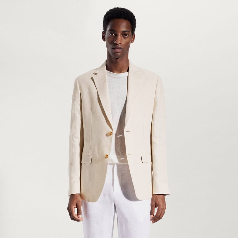 MANGO MAN Blazer Lino Slim Fit Hombre Mango Man | falabella.com