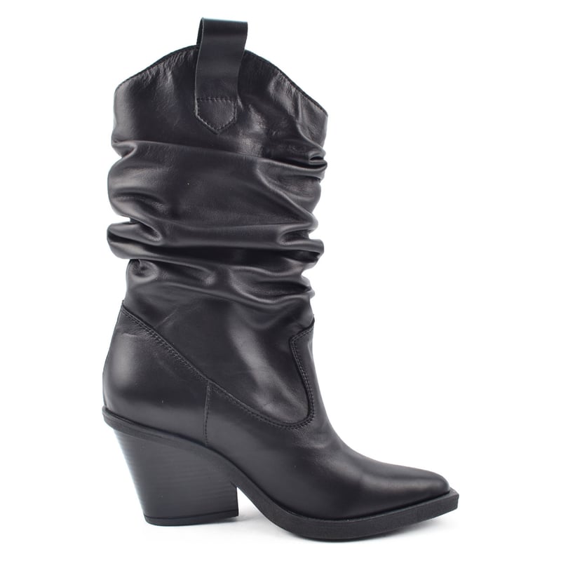 JOKU Bota Mujer Cuero Negro Joku | falabella.com