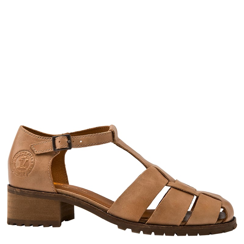 PANAMA JACK Sandalia Mujer Cuero Café Panama Jack | falabella.com