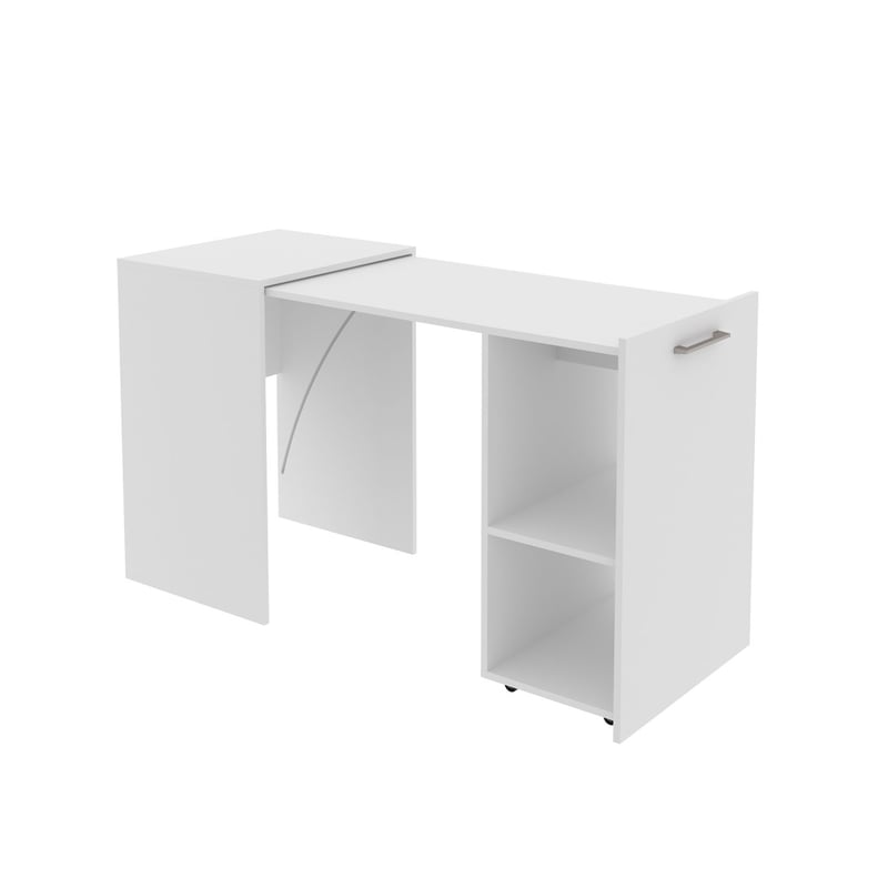 TECNOMOBILI Escritorio Multifuncional Plegable Blanco Tecnomobili ...