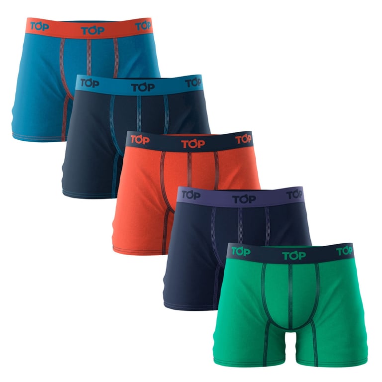 TOP Pack De 5 Boxer Hombre Algodón Top | falabella.com