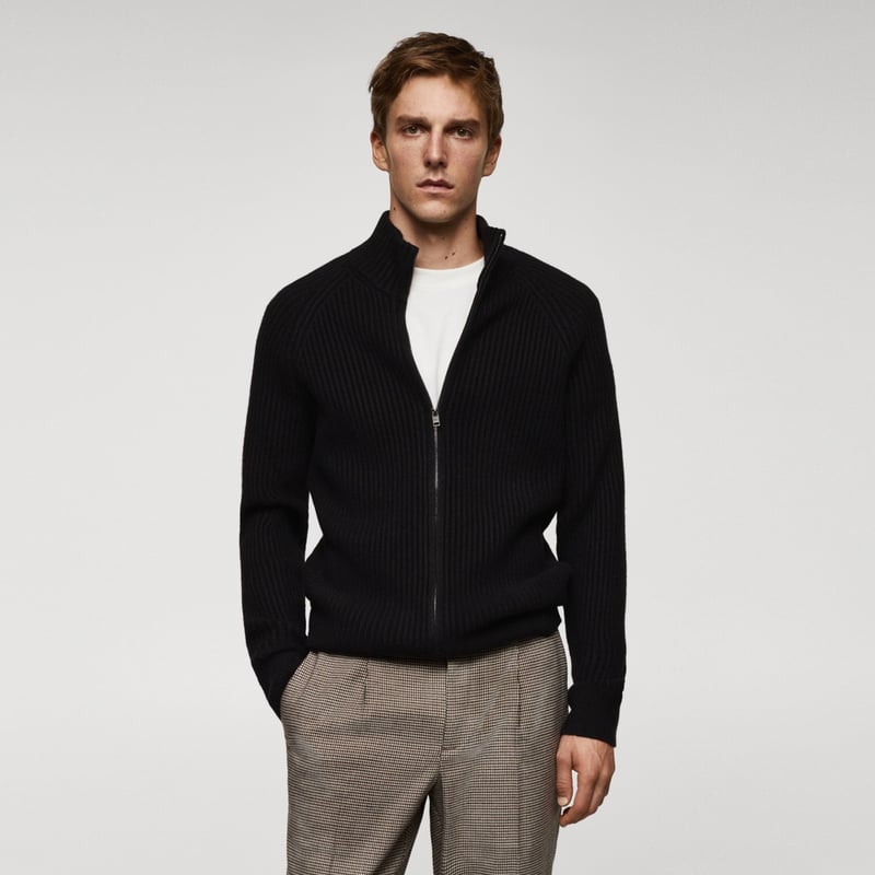 MANGO MAN Cardigan Lana Cremallera Hombre Mango Man | falabella.com