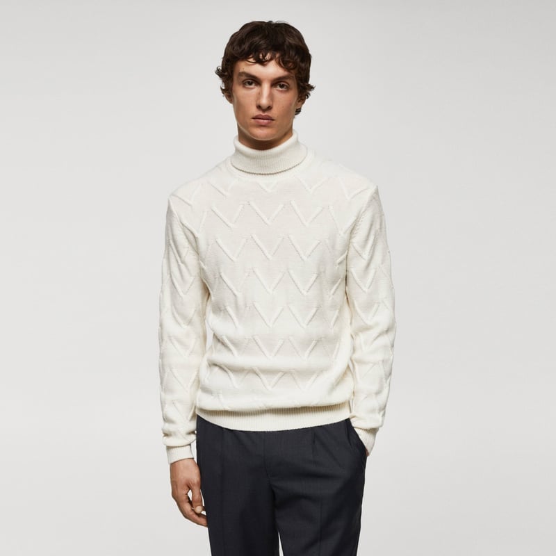 MANGO MAN Sweater Lana Estructura Hombre Mango Man | falabella.com
