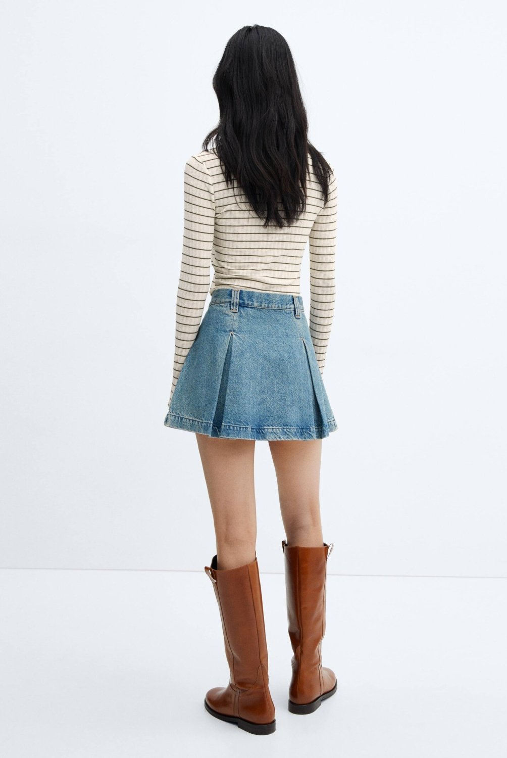 MANGO Polera Rayas Textura Mujer Mango | falabella.com