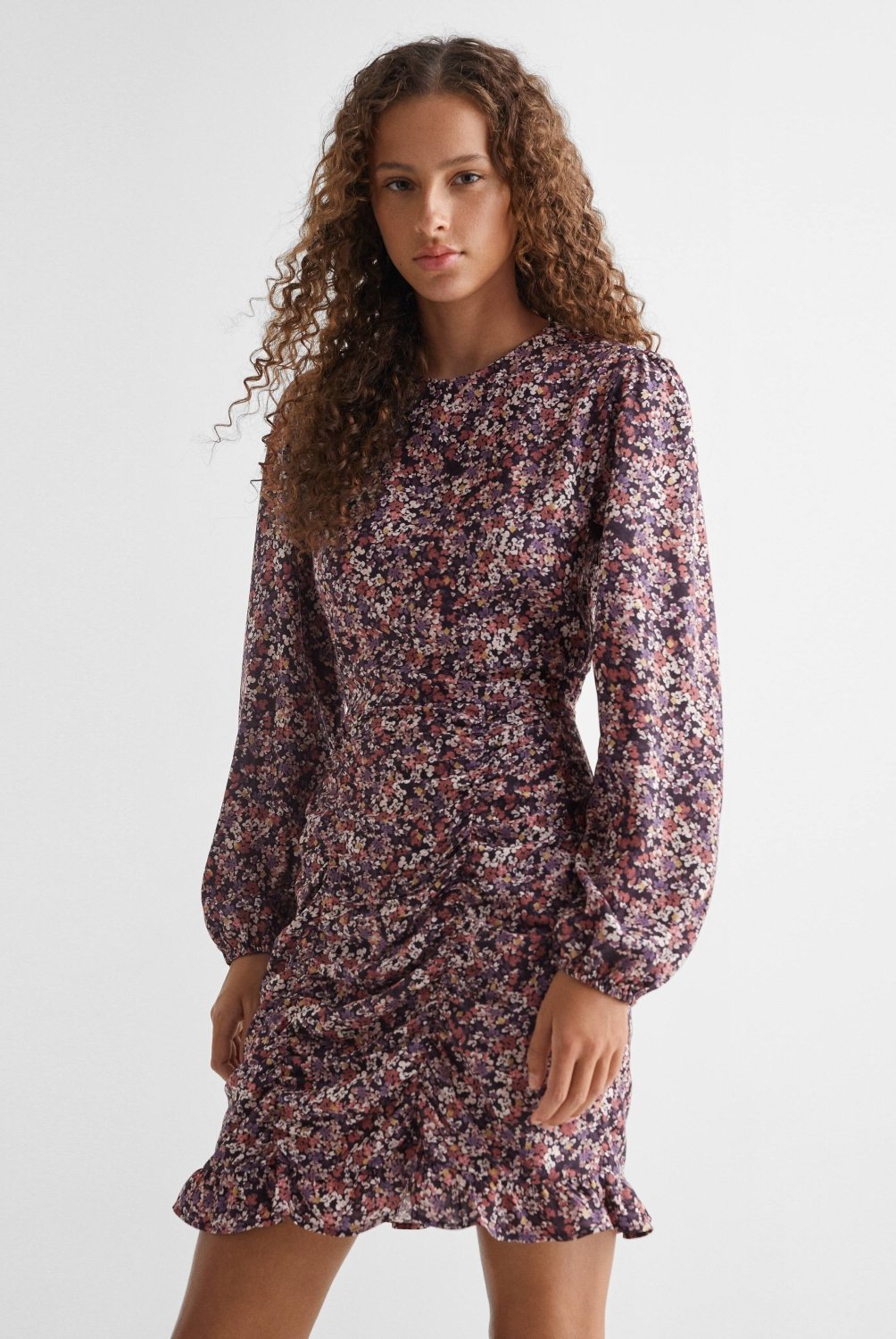 MANGO TEEN Vestido Estampado Volantes Mujer Mango Teen | falabella.com