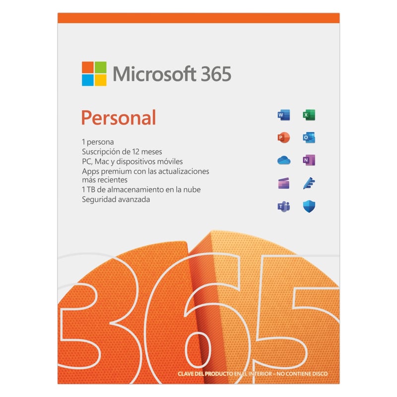 MICROSOFT Microsoft Office 365 Personal 12 Meses ¿ Digital | falabella.com