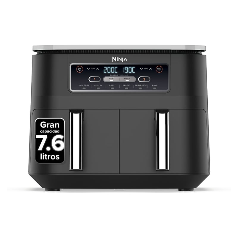 NINJA Freidora De Aire Doble 6 En 1 De 7.6 Lts Ninja | falabella.com