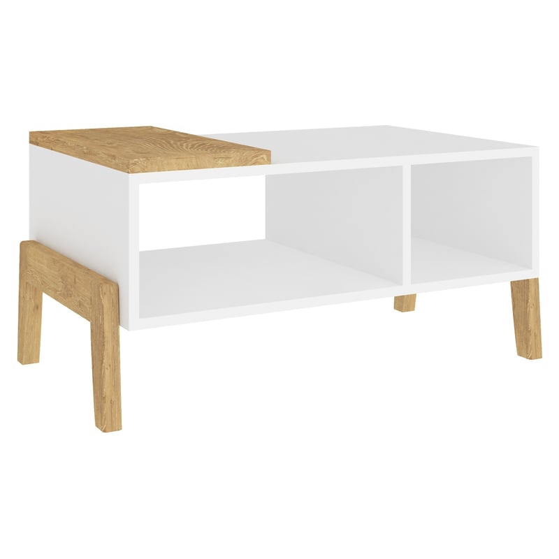 JDO & DESIGN Mesa De Centro Bristol Blanco/Natural Jdo & Design ...