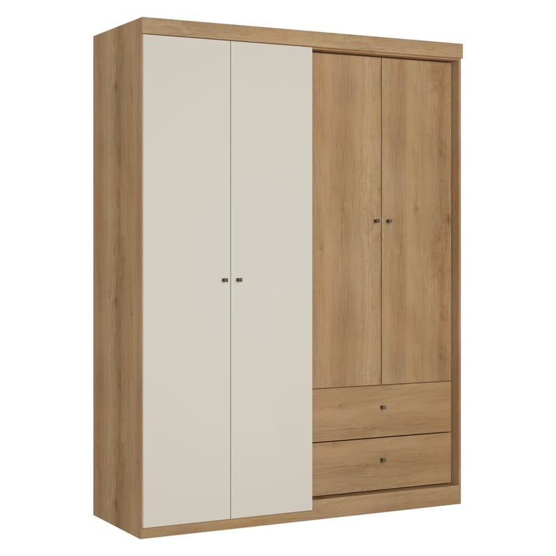 JDO & DESIGN Closet Prisma 4 Puertas Capuccofw Nog/Beige Jdo & Design ...